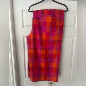 Nettle Studios | Tops | Nettle Studios Pink Plaid Linen Easy Pant And Nettle Side Panel Tank Top ...